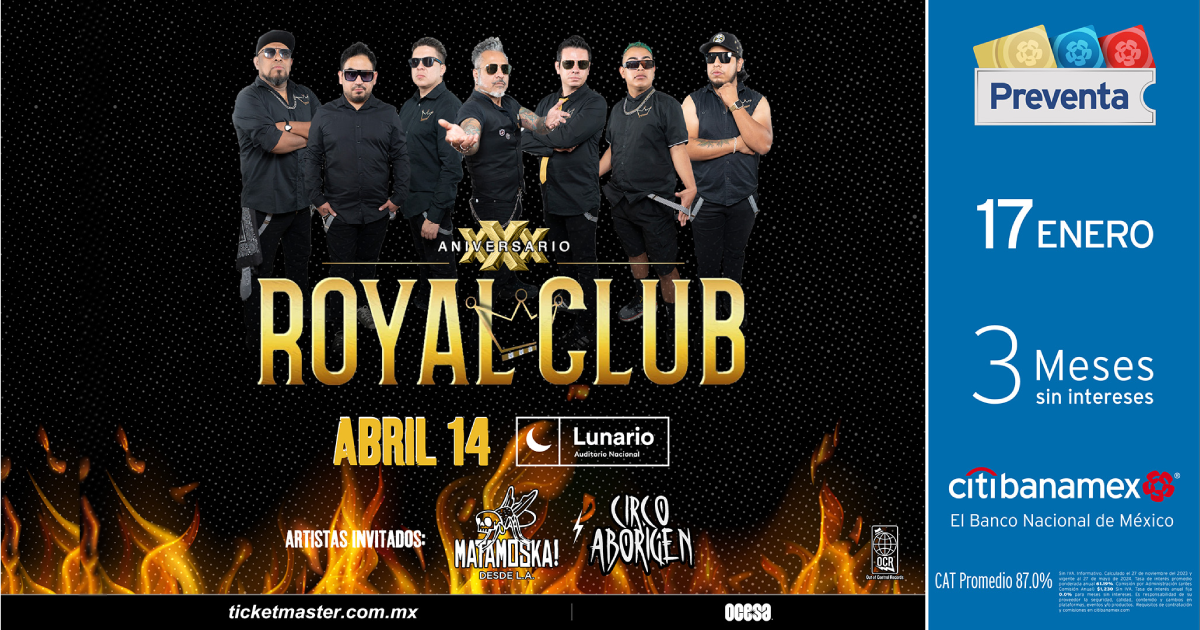 Royal Club celebra 30 años en el Lunario