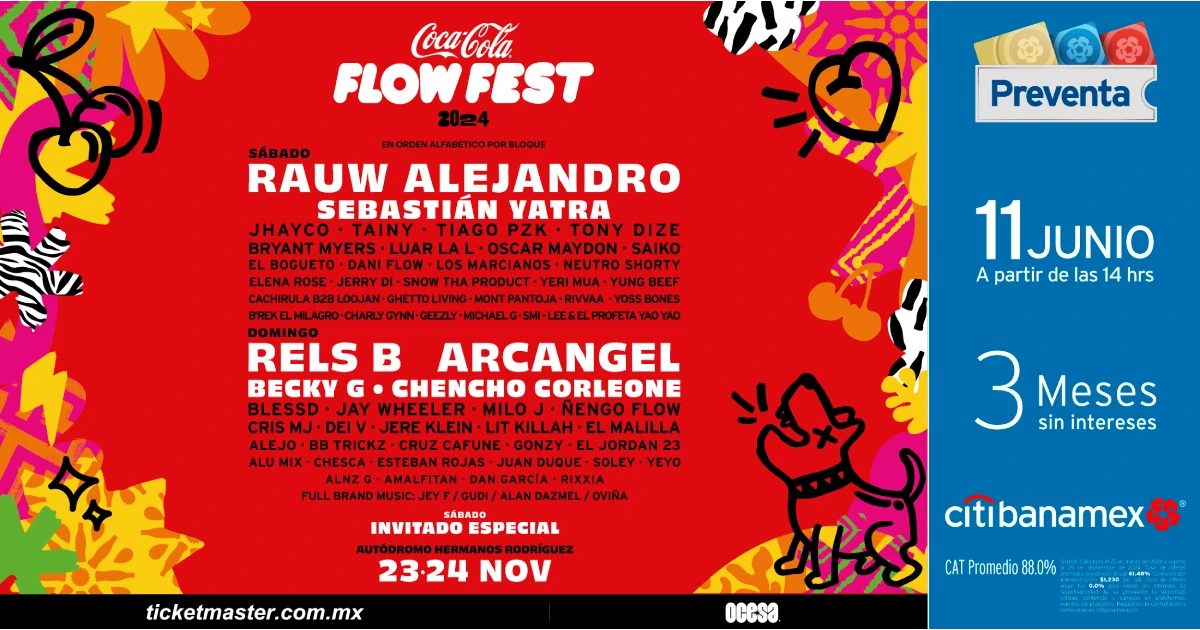 Coca Cola Flow Fest la mejor fiesta de reggaeton en 2024