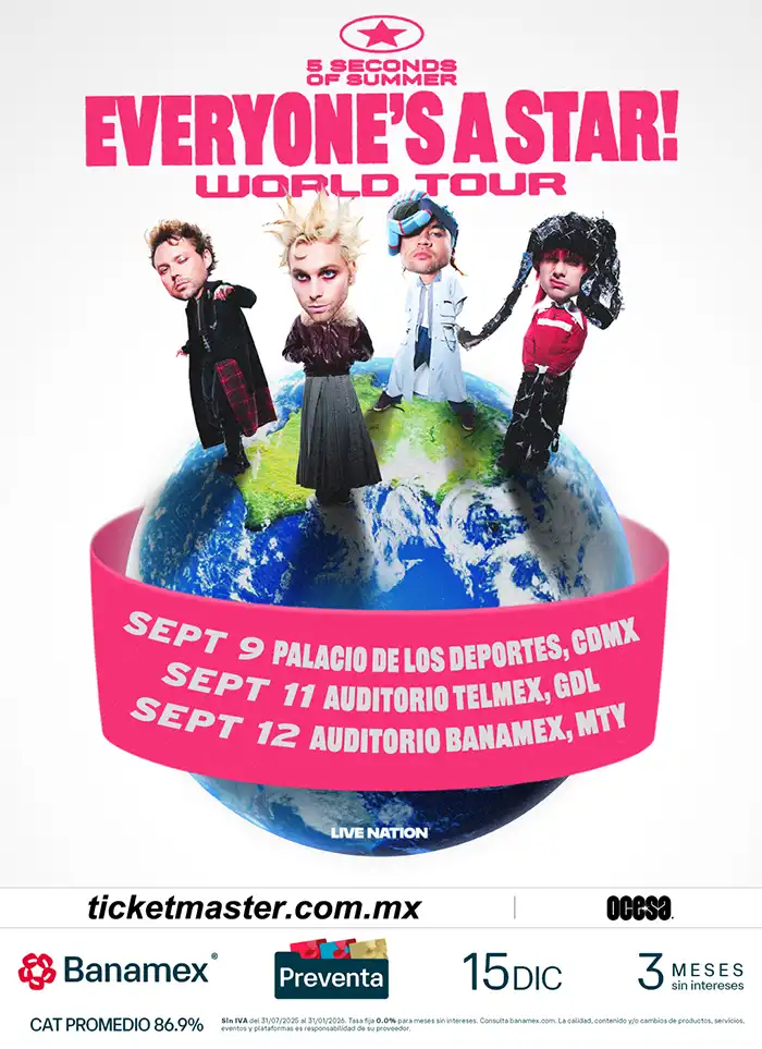 5 Seconds of Summer regresa a México con una gira imparable